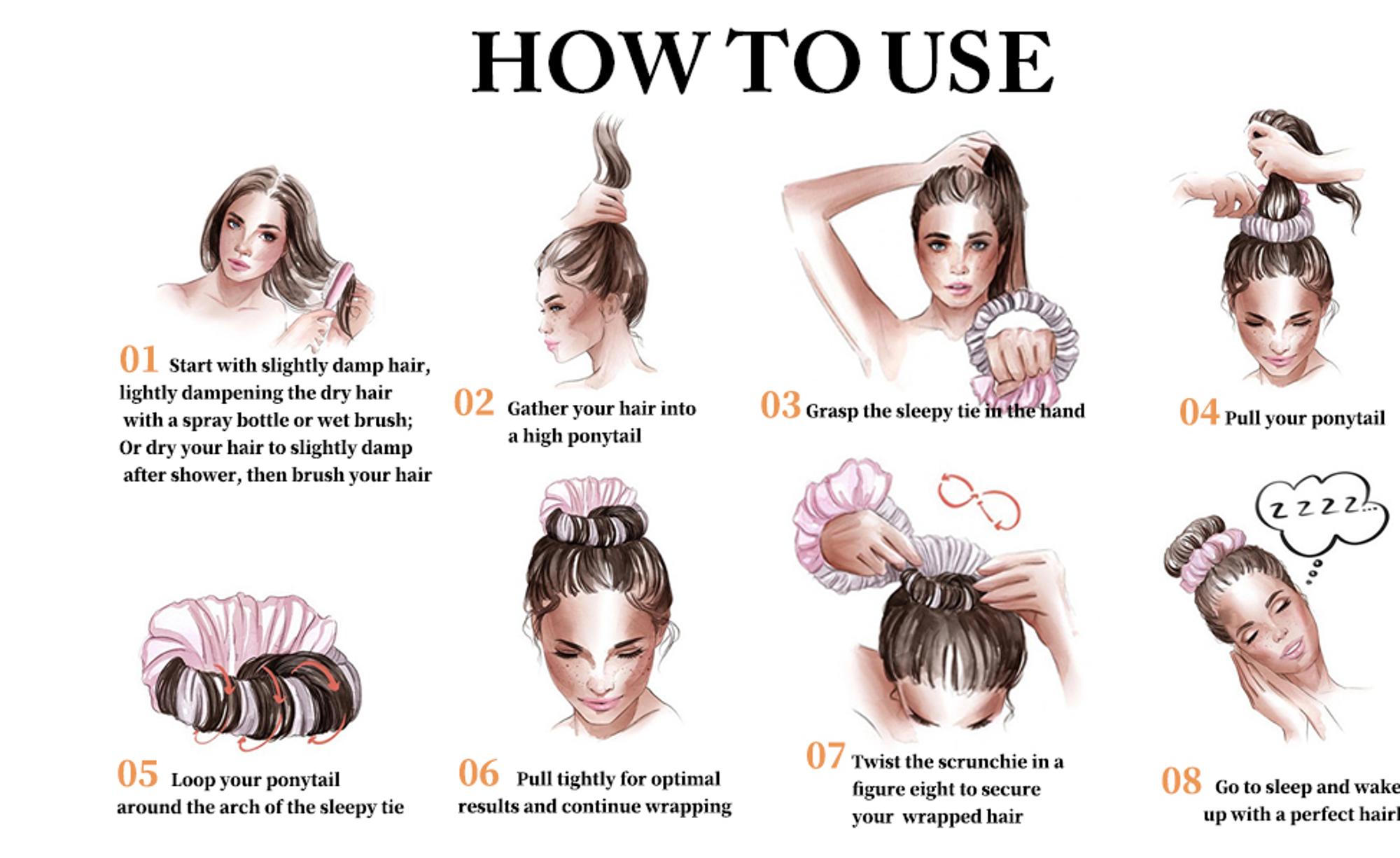 DaniEmCo OVERNIGHT CURLS Scrunchie | Bun Wrap Curler | Curl While You Sleep | Jane.com